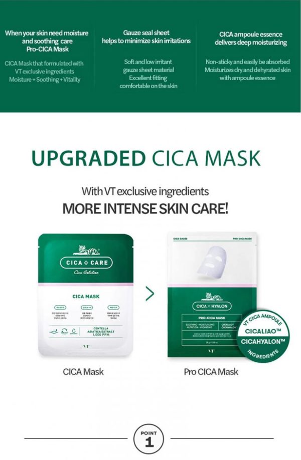 VT Cica x Hyalon Pro-Cica Mask 】at Low Price - TofuSecret™